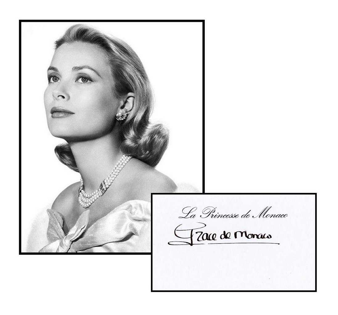 Grace Kelly Autograph
