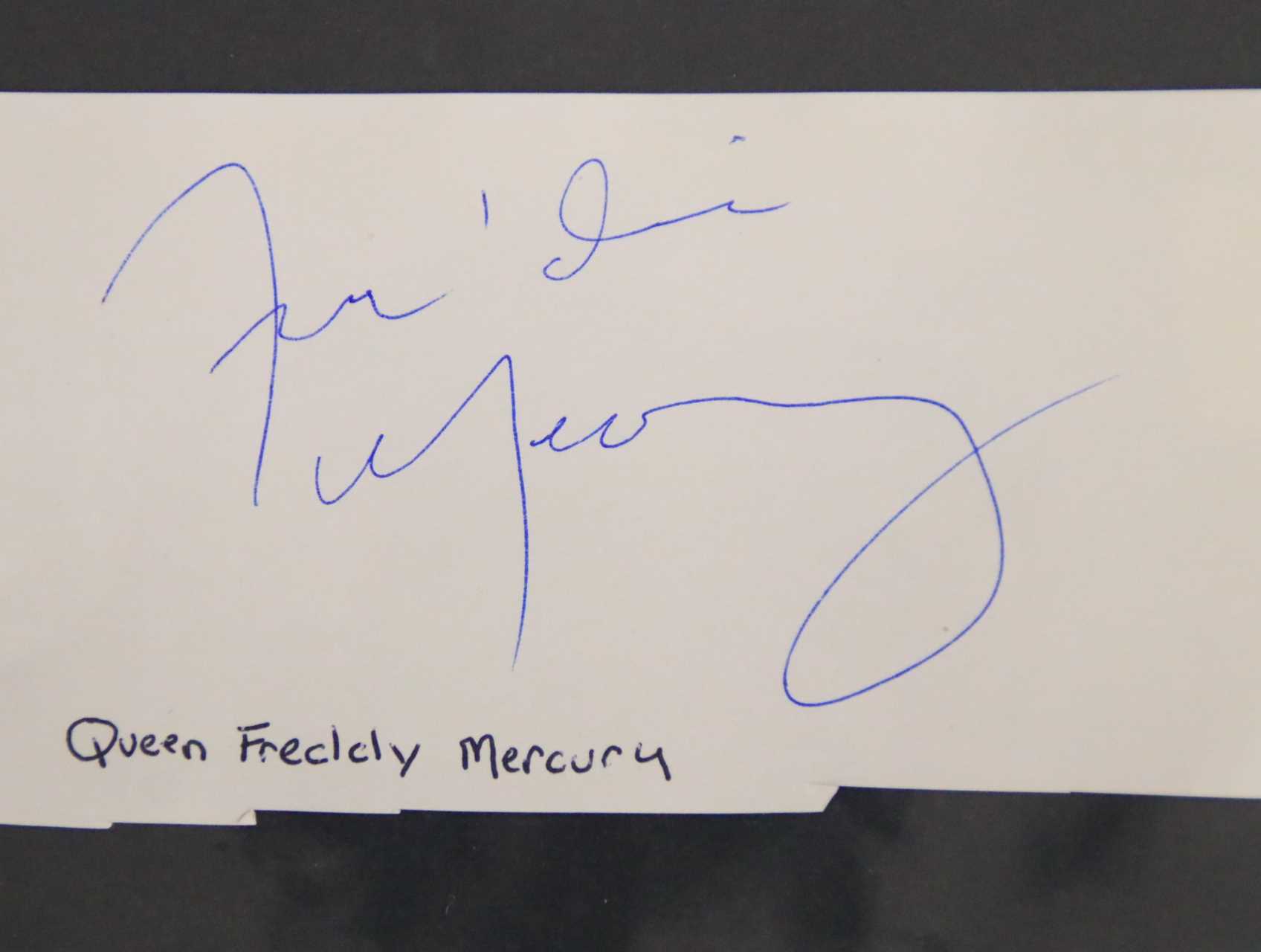Freddie Mercury Signature