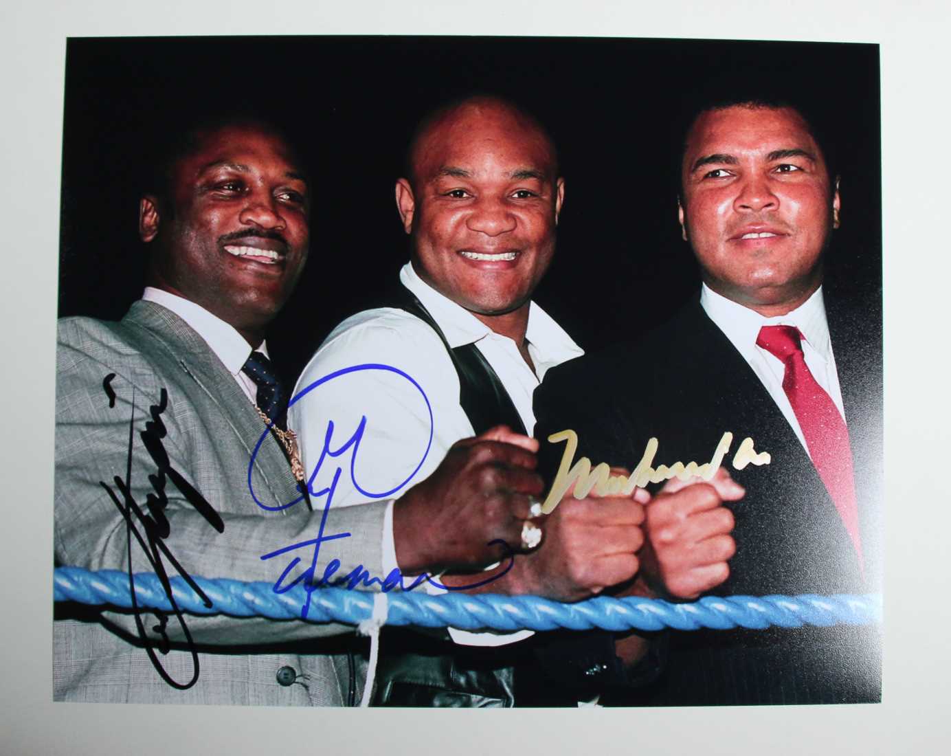 Muhammad Ali George Foreman Joe Frazier