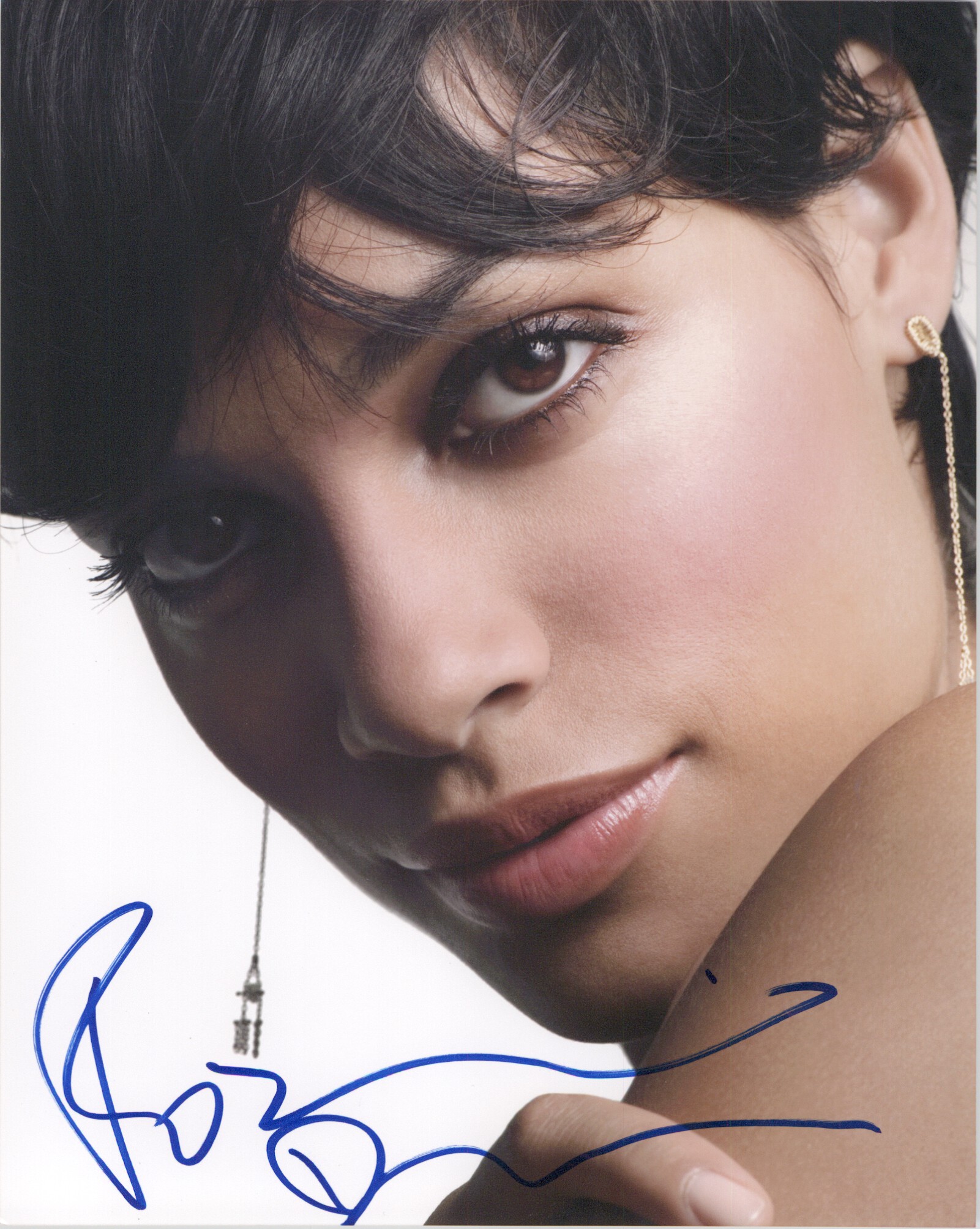 Rosario Dawson Autographed Glossy 8x10 Photo Aacs Autographs