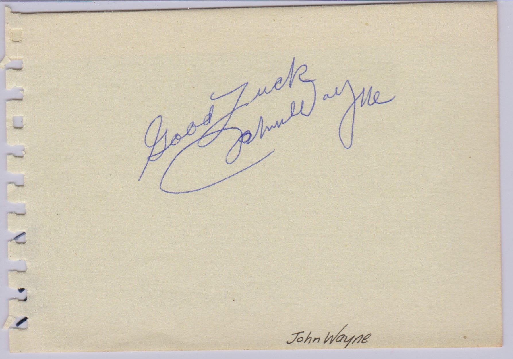 John Wayne Signature