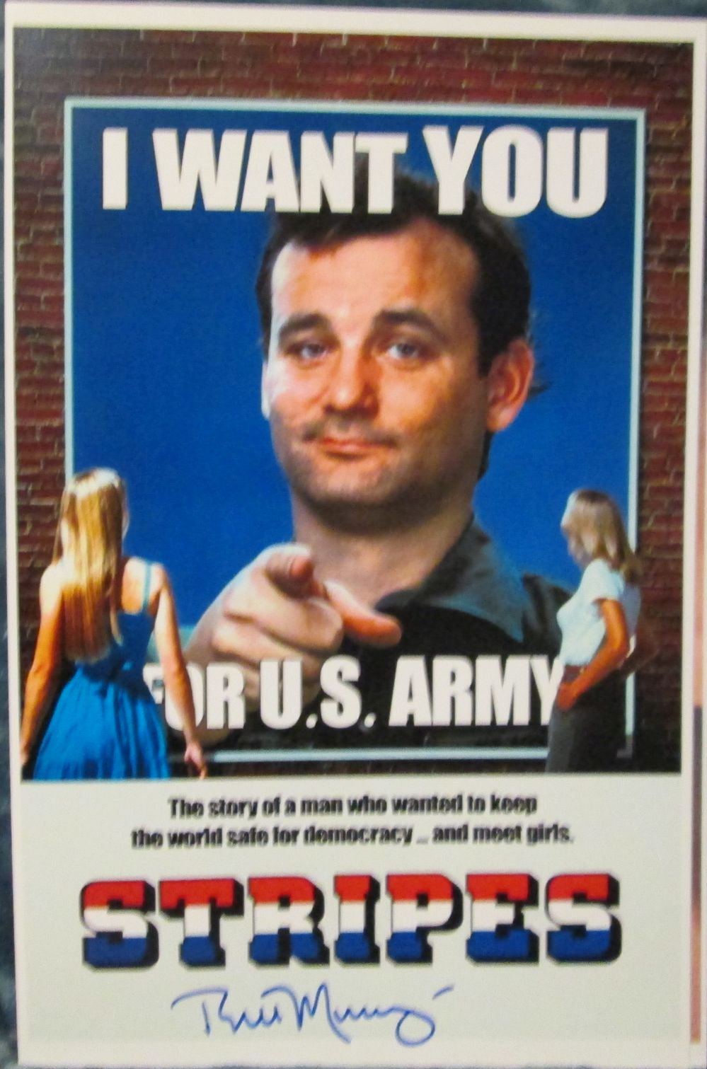 Bill Murray Stripes Poster