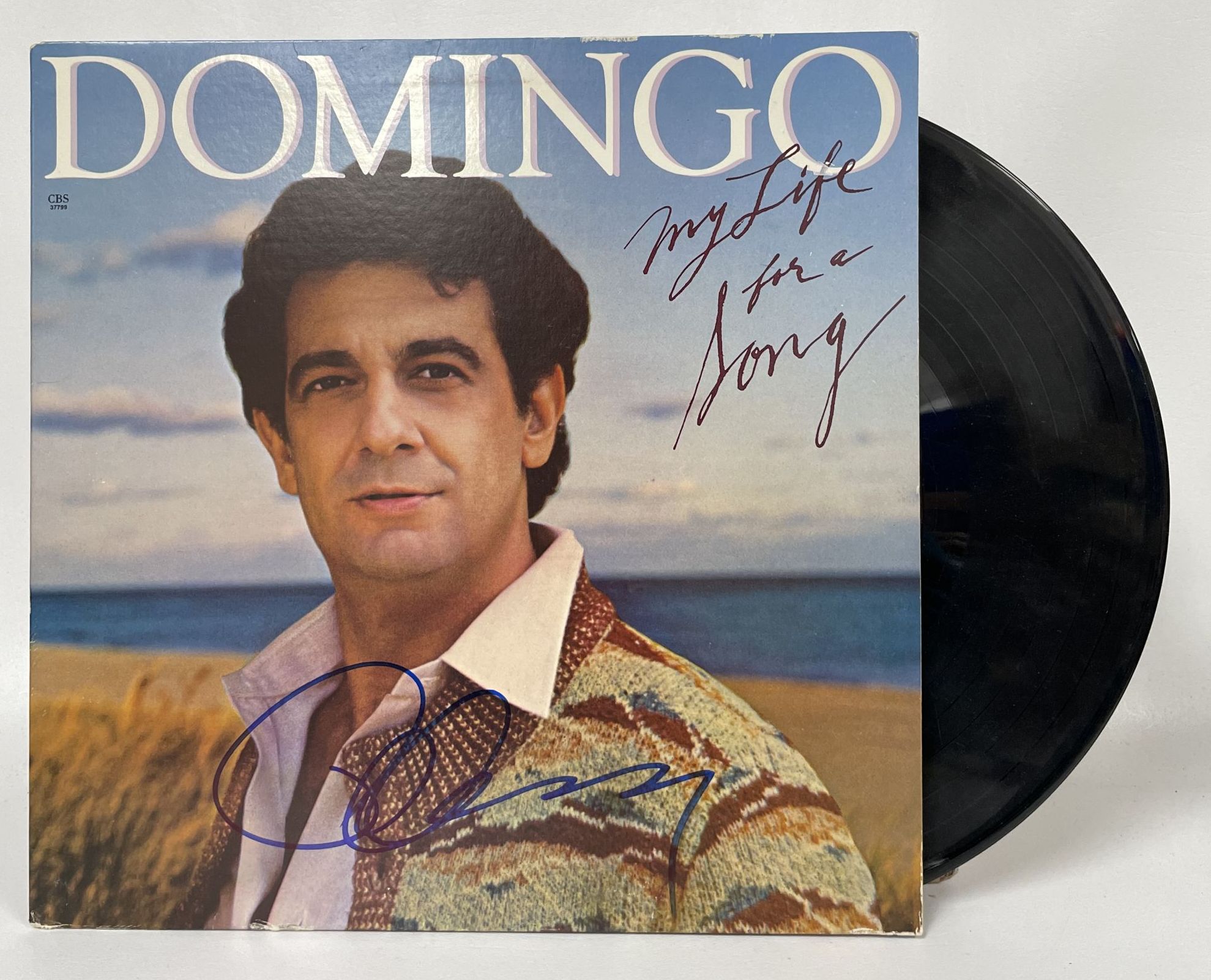 AACS Autographs Placido Domingo Autographed My Life For A Song